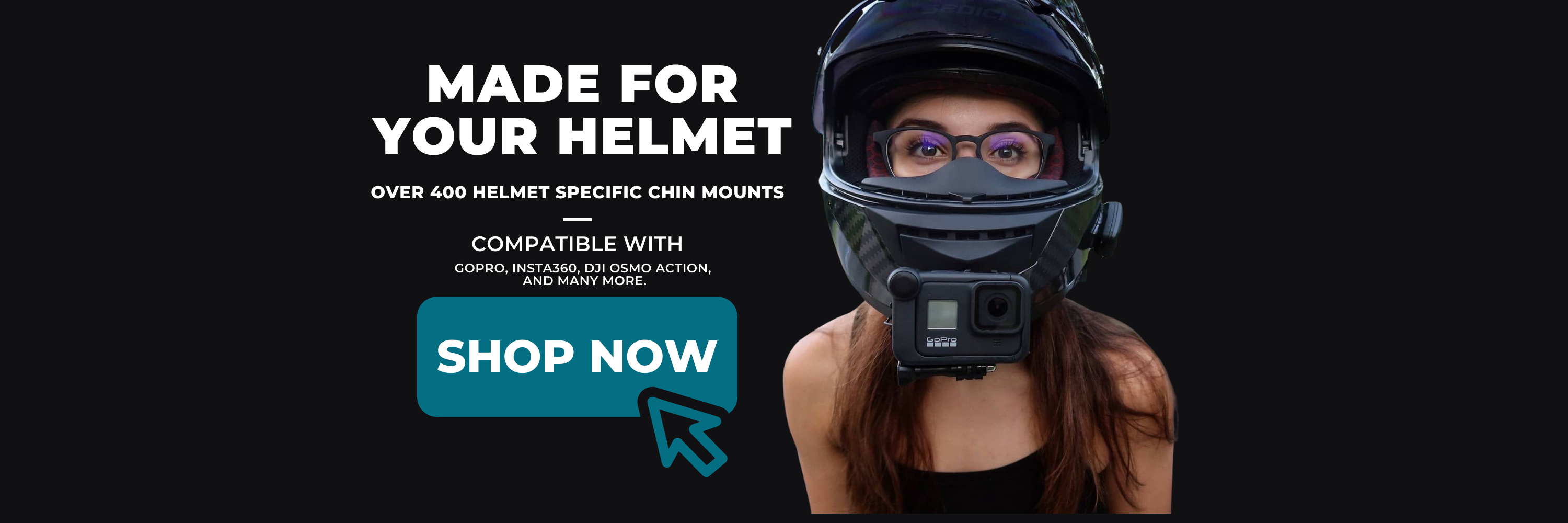 Chin Mounts | Best Motorcycle & MTB Helmet Mounts For GoPro & Insta360