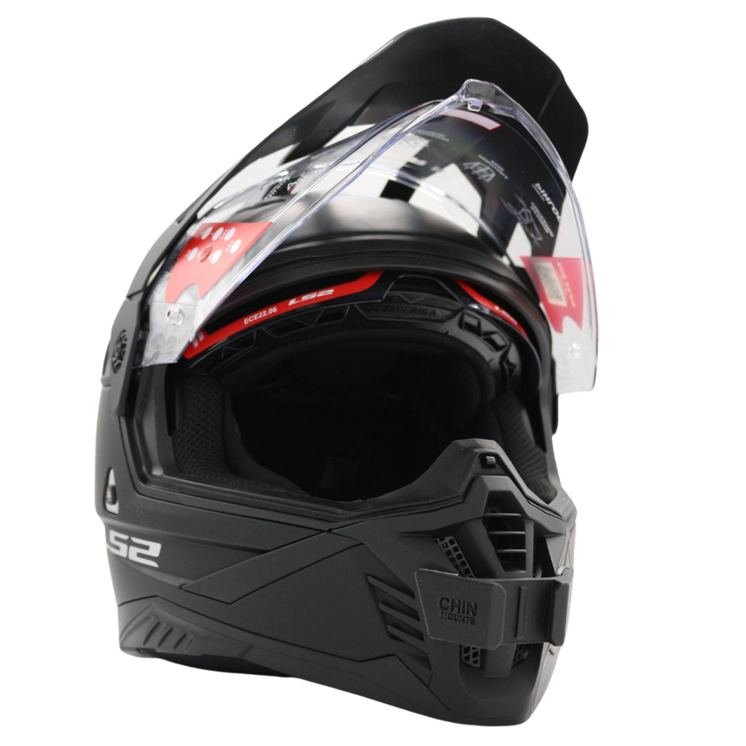 LS2 MX702 Pioneer II Helmet Camera Chin Mount for GoPro, Insta360, DJI ...