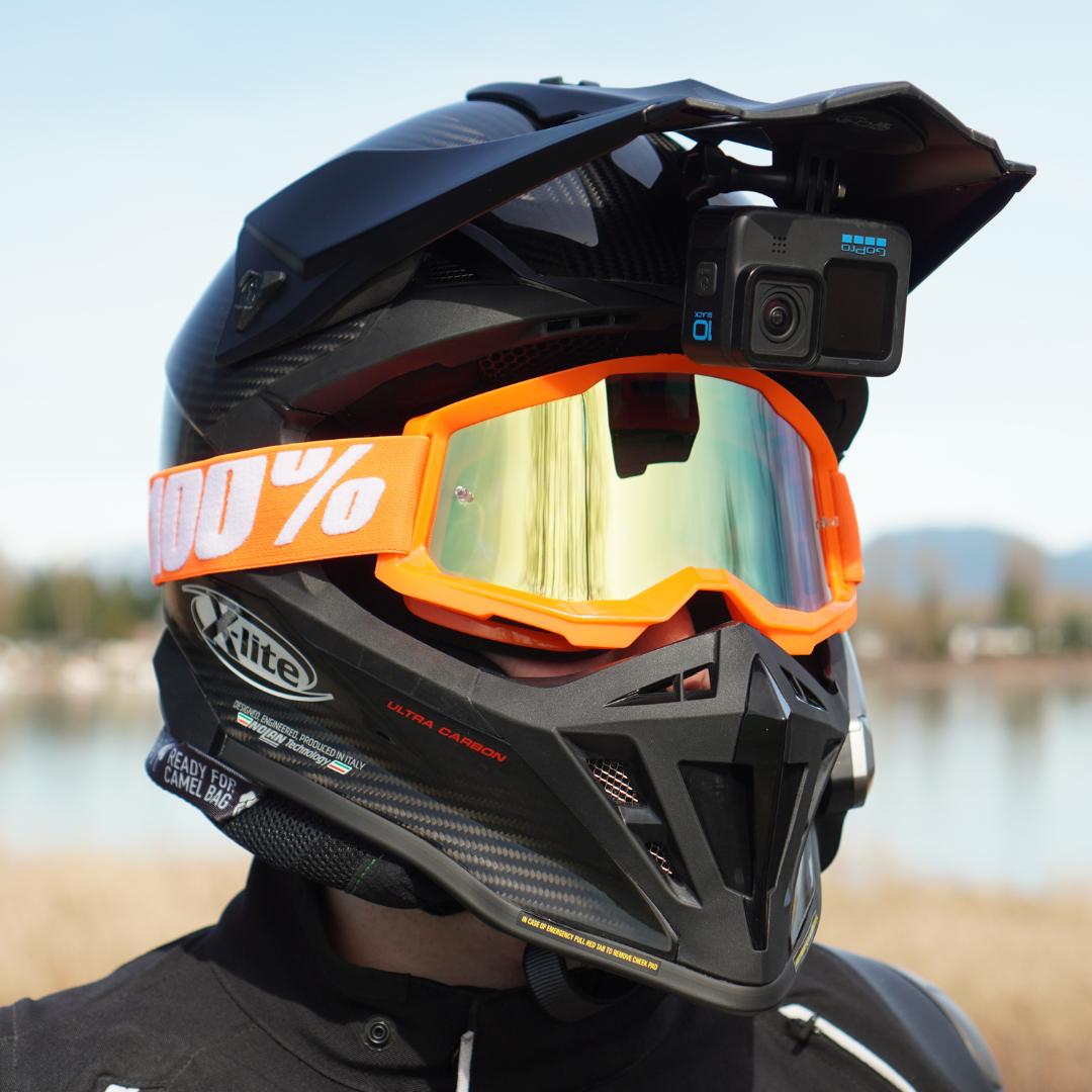 Flexible Under Visor Helmet Mount for GoPro, Insta360, DJI, & more ...