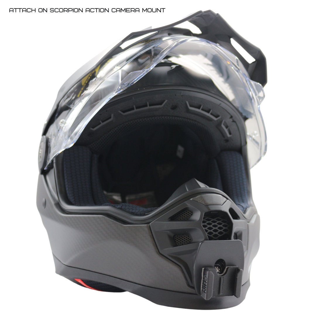 Scorpion EXO-XT9000 Helmet Camera Chin Mount for GoPro, Insta360, DJI ...