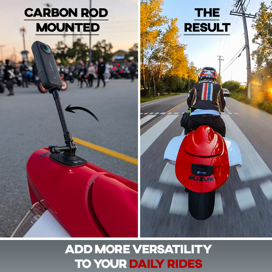 Carbon Fiber Extension Rod - GoPro, Insta360, DJI Action Cameras | Chin ...