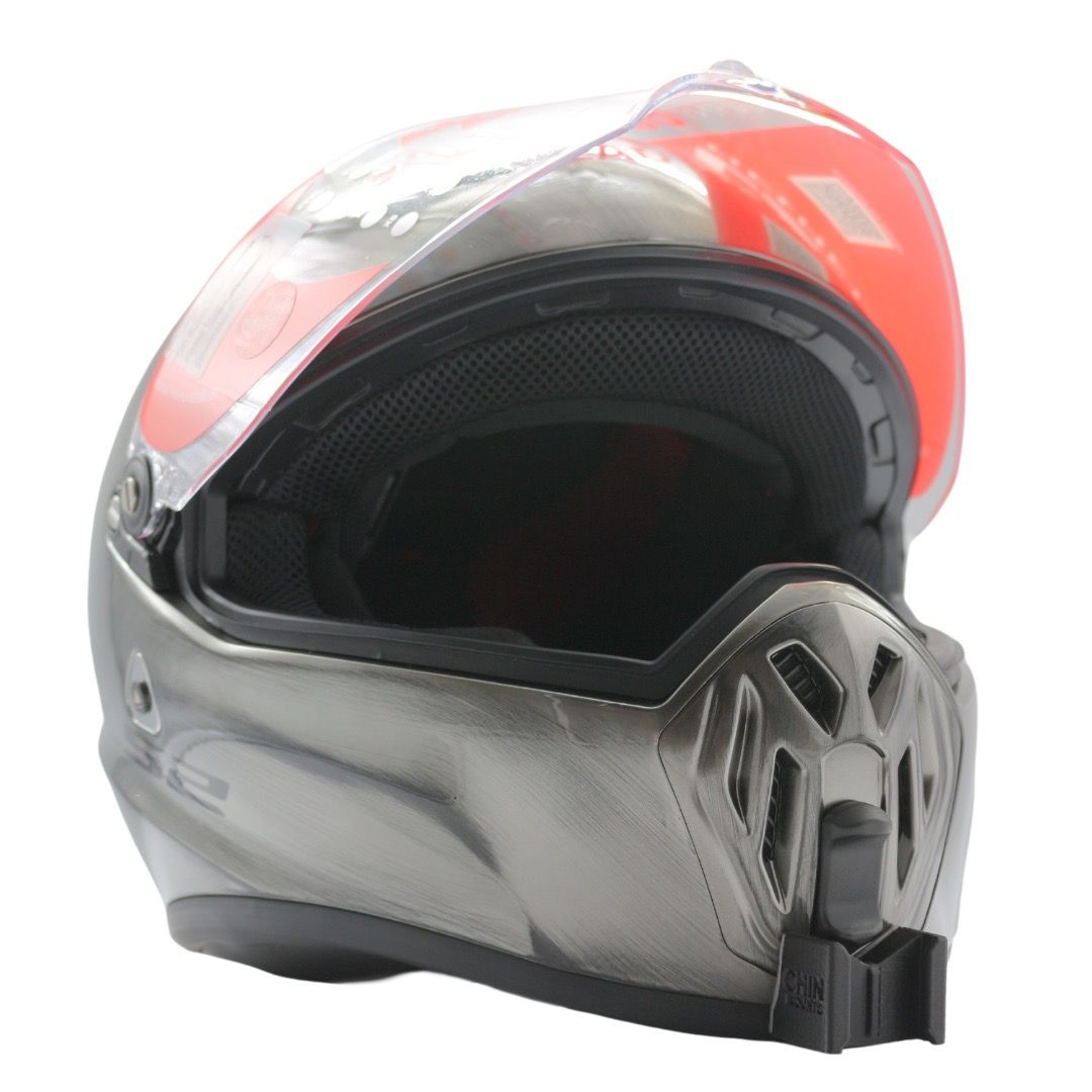 LS2 OHM Helmet Camera Chin Mount for GoPro, Insta360, DJI, Akaso, etc ...